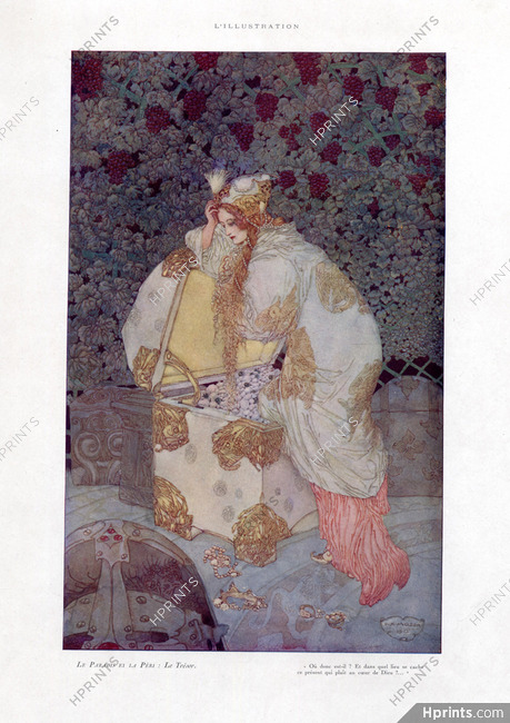 Gustav Adolf Mossa 1922 Le Paradis et la Péri Period Costume