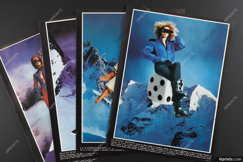 Photos Gunter Sachs 1980 Ski Winter Sportswear, Thierry Mugler,