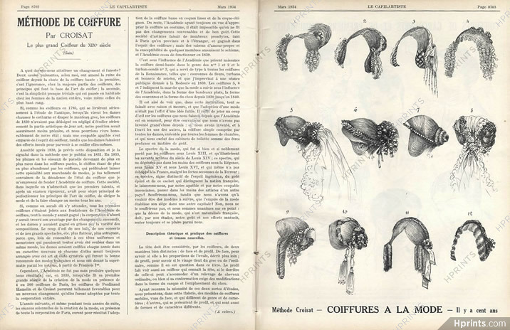 Le Capilartiste (Hairstyle) 1934 René Rambaud, Croisat,